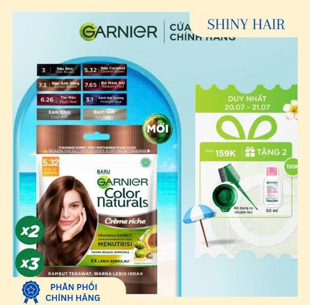 Kem Nhuộm Tóc Tại Nhà Màu Thời Trang - Garnier Color Naturals Ultra ...